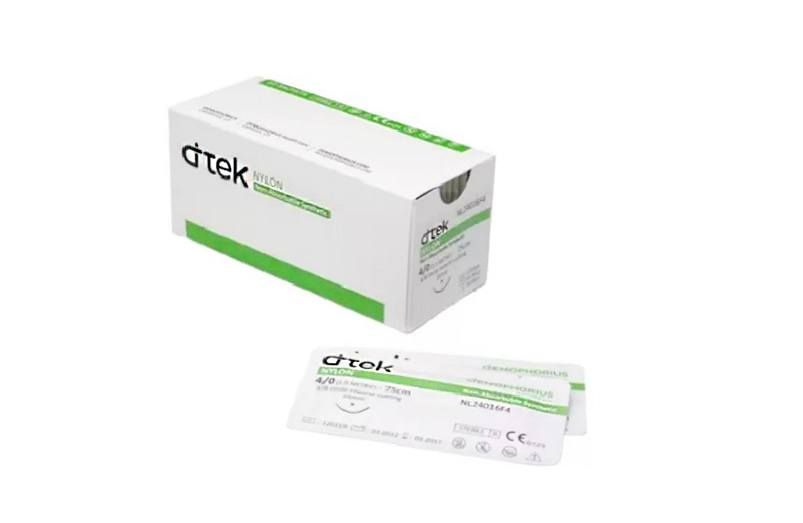 Fire sutura neresorbabile Nylon Demotek, cu ac – Alexa Medical